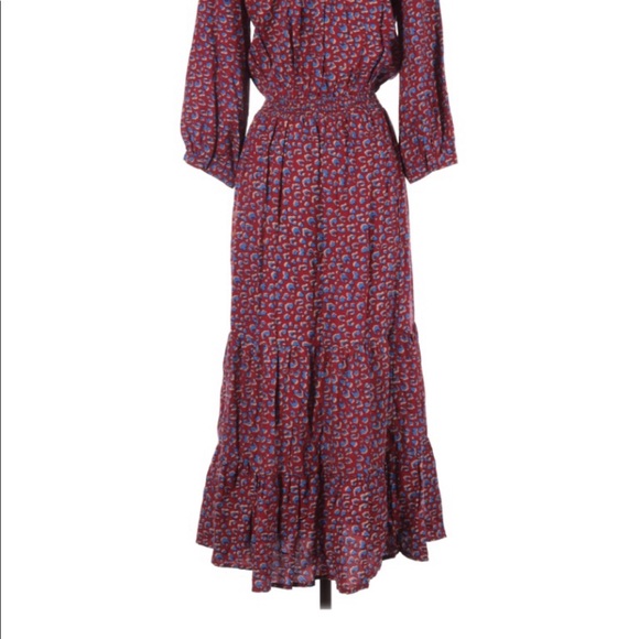 Principles | Dresses | Nwot Principles Red Animal Print Boho Midi Dress ...